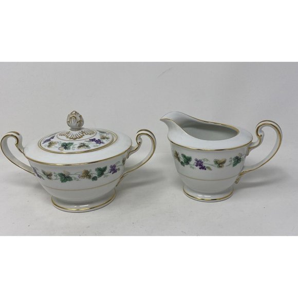 Noritake | Dining | Noritake Tokay 568 Creamer Sugar Bowl Set Purple ...
